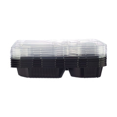Black Base Rectangular 5-Compartment Container – Hotpackjordan